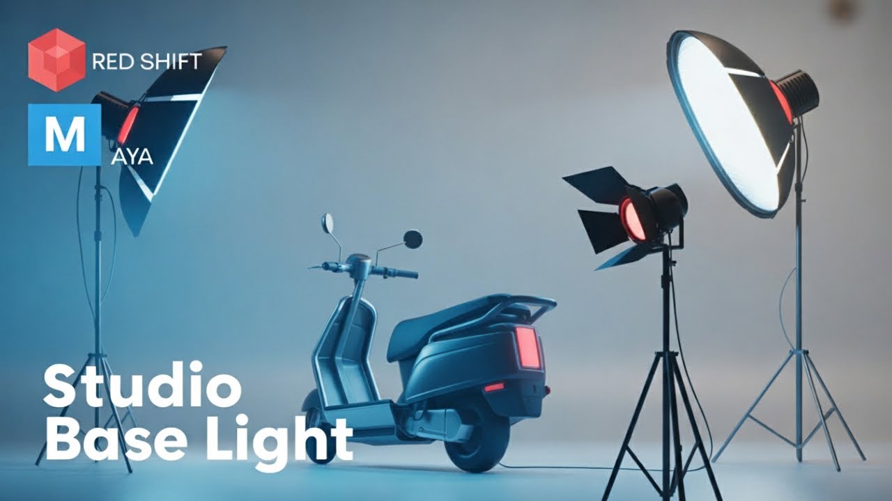 Master Studio Lighting in Maya & Redshift: The Ultimate 3-Point Light Setup - YouTube