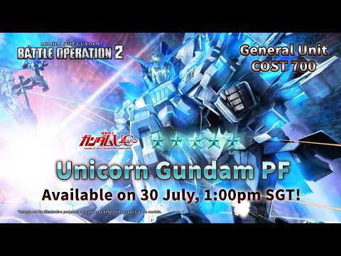 MOBILE SUIT GUNDAM BATTLE OPERATION 2 - Unicorn Gundam PF Trailer