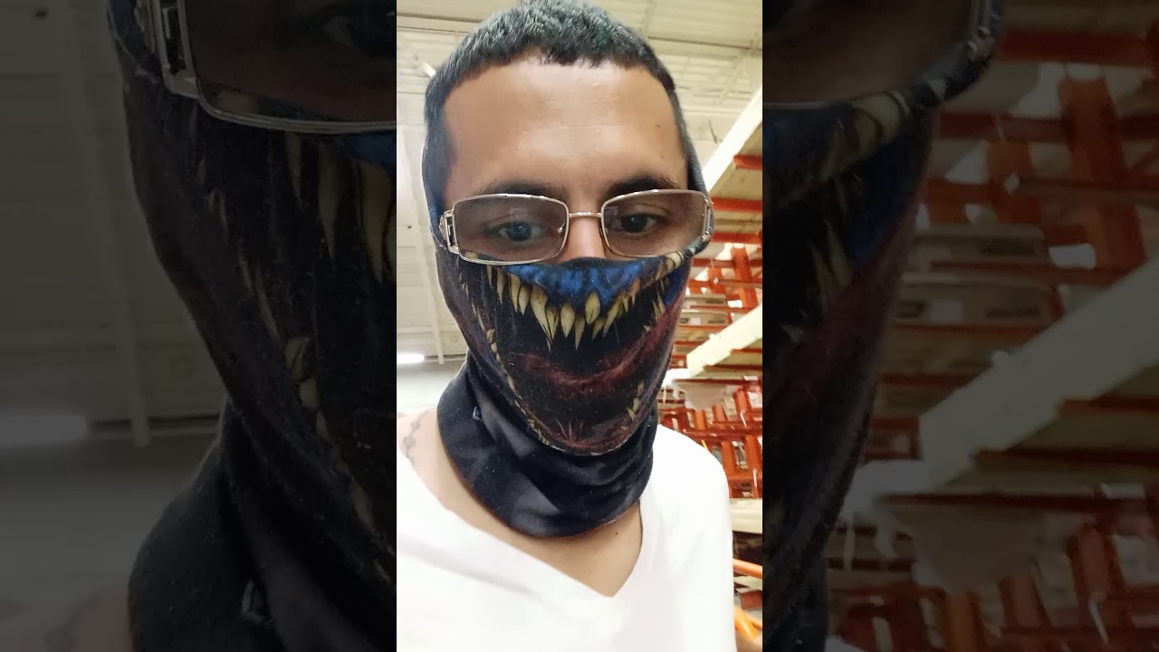 Masked up for the first time - YouTube