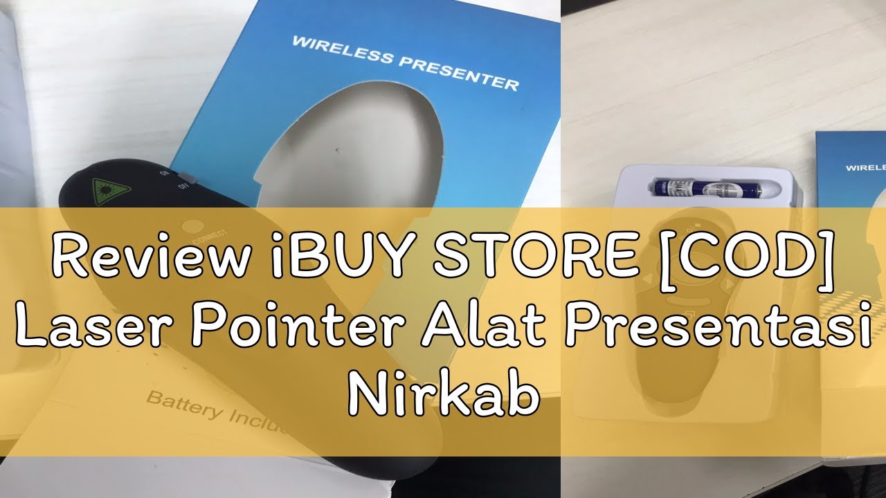 Review iBUY STORE [COD] Laser Pointer Alat Presentasi Nirkabel Pointer Untuk Presentasi Power ...