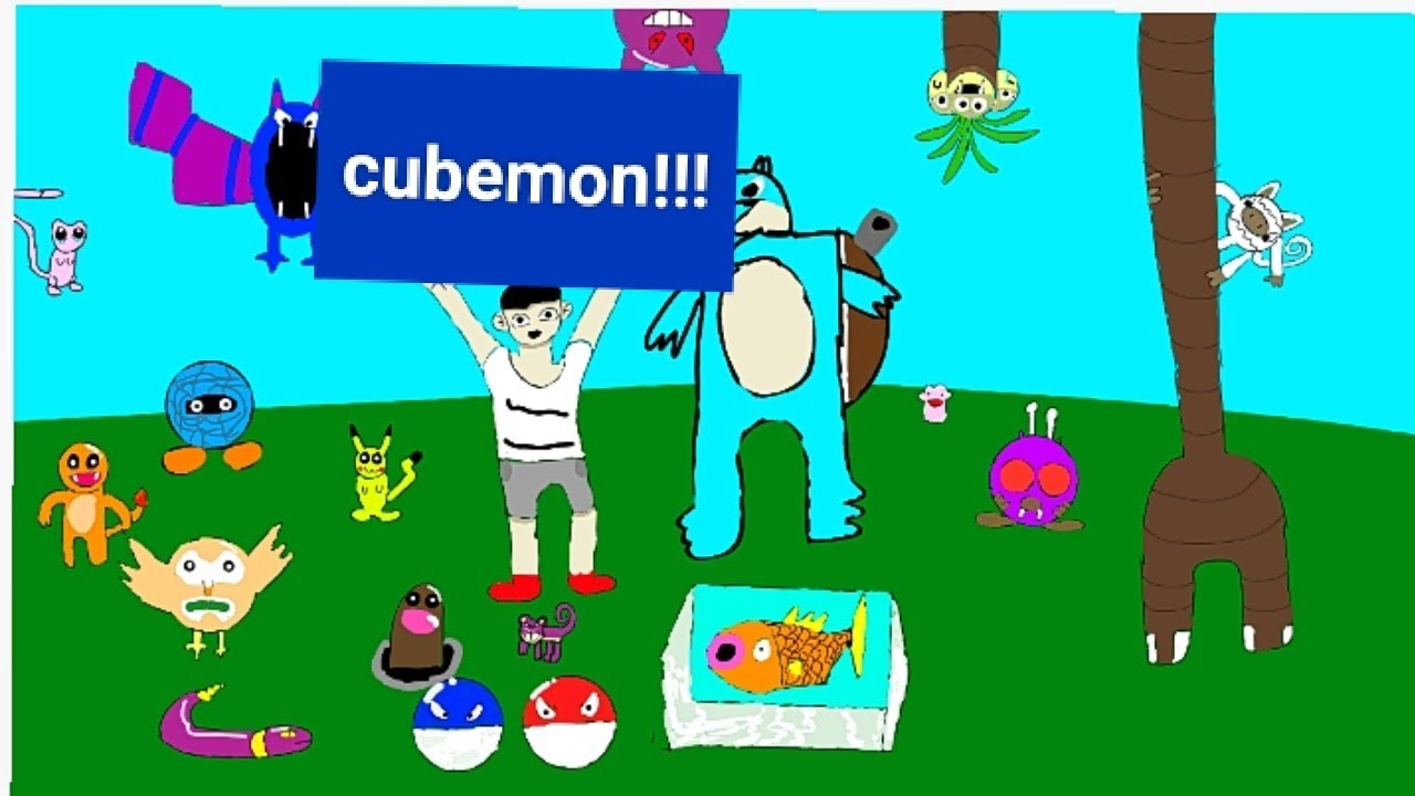 cubemon buatan gua rilis!!! part 1 survival - YouTube
