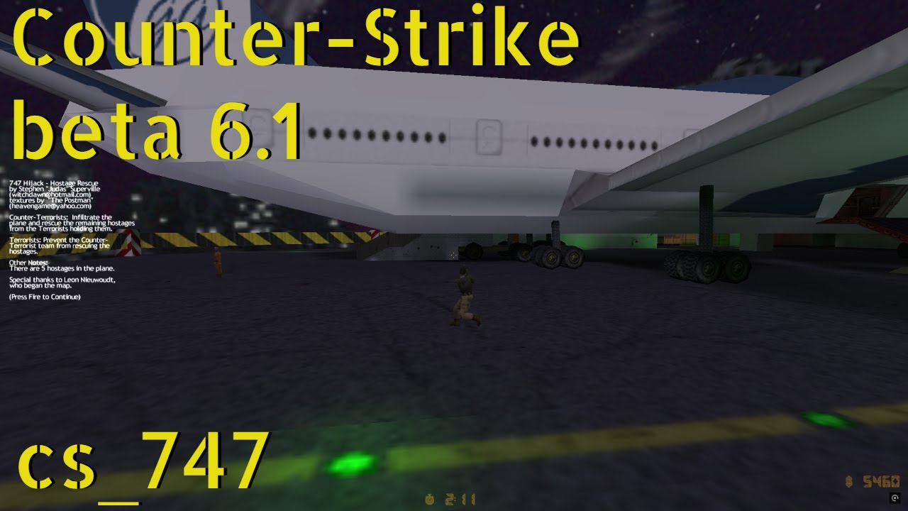 Counter-Strike beta 6.1 cs_747 online gameplay - March 2024 - YouTube