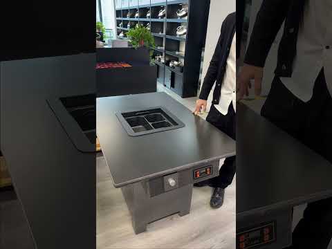 Complete floor-row smokeless hot pot table, internal structure introduction#hotpot #hotpottable