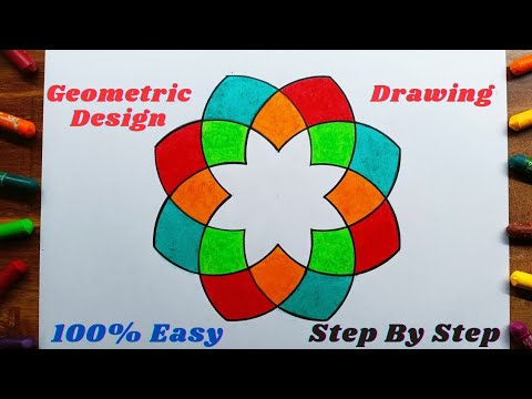 Geometrical Rangoli Design Drawing - Geometric Design Drawing ...