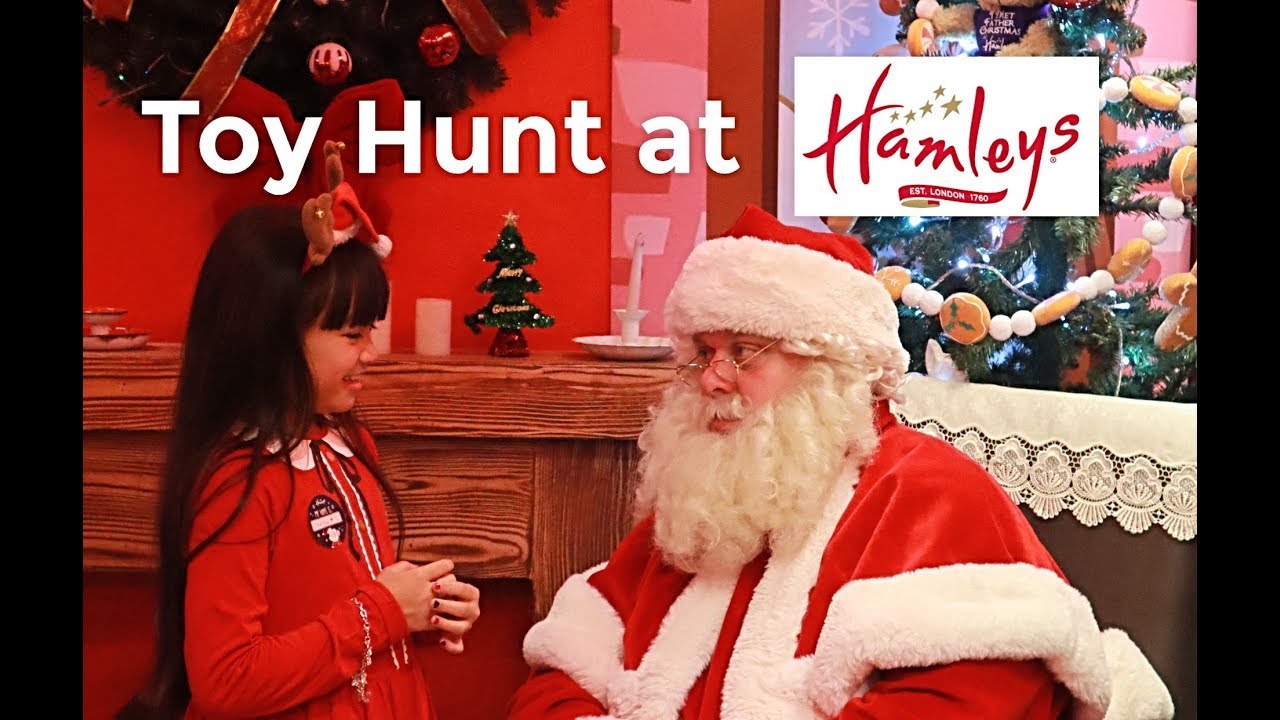 Meeting Santa and Toy Hunt at Hamleys Toy Shop in London - YouTube