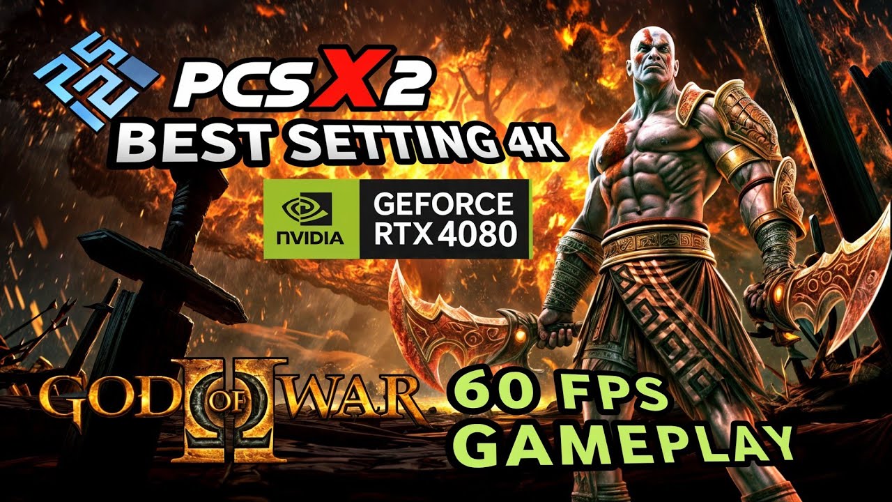 RTX 4080 God of War 2 - (PCSX2 4K 60FPS) Configuration _ PS2 Emulator ...
