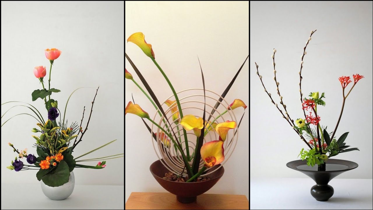 latest Moribana ikebana tropical flower arrangement ideas 2023 - YouTube