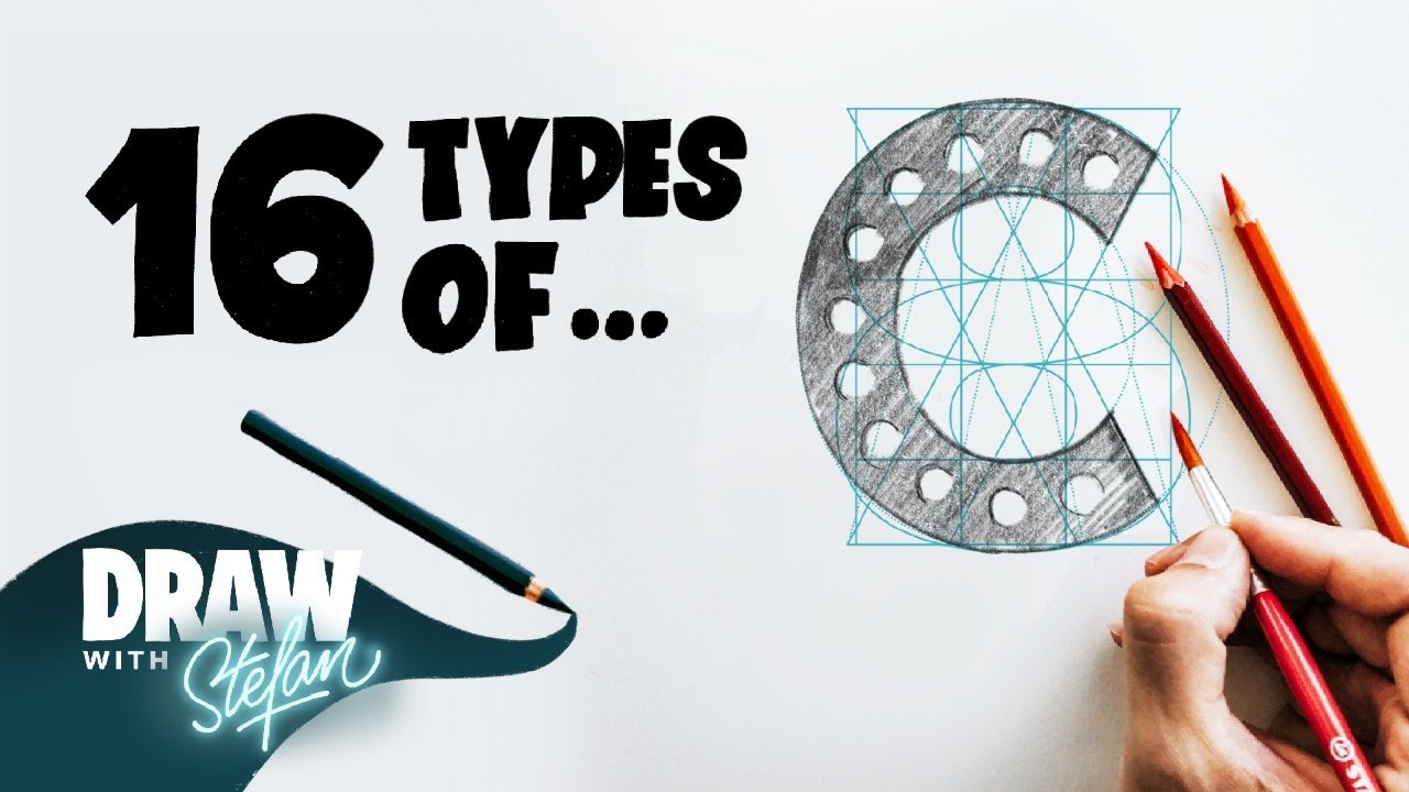 16 Types Of... C - ️Draw With Stefan (Hand Lettering Exercise) - YouTube