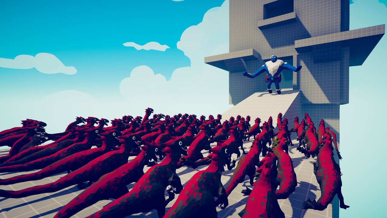 100x T-Rex Attacking a Tower TABS UNIT CREATOR - Totally Accurate ...