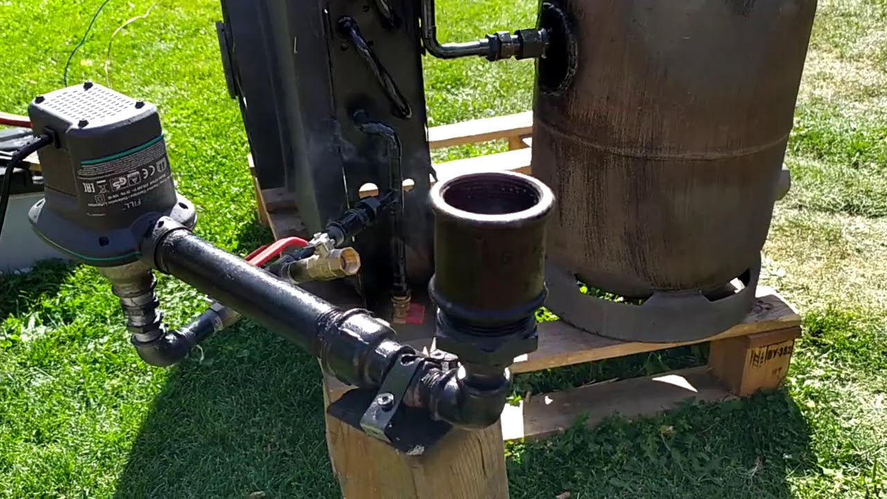Kleiner Holzvergaser nach dem Drizzler Prinzip - YouTube