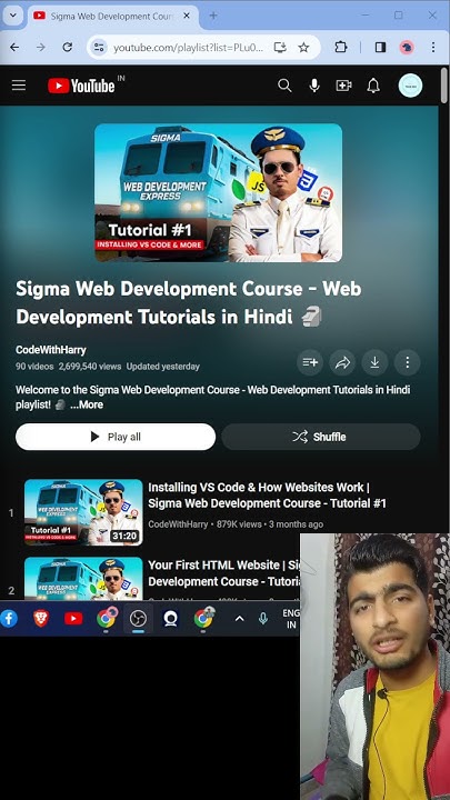 best web development course @CodeWithHarry - YouTube