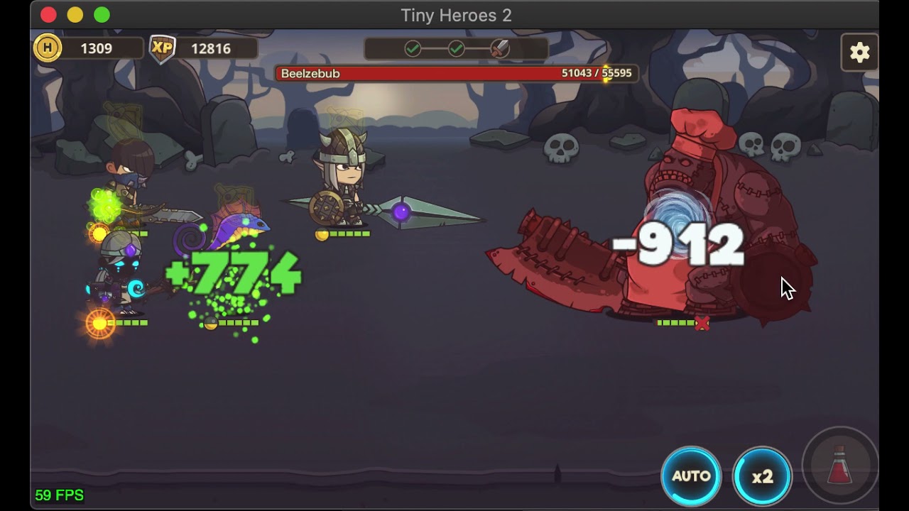 Tiny Heroes 2: Kill Beelzebub boss - YouTube