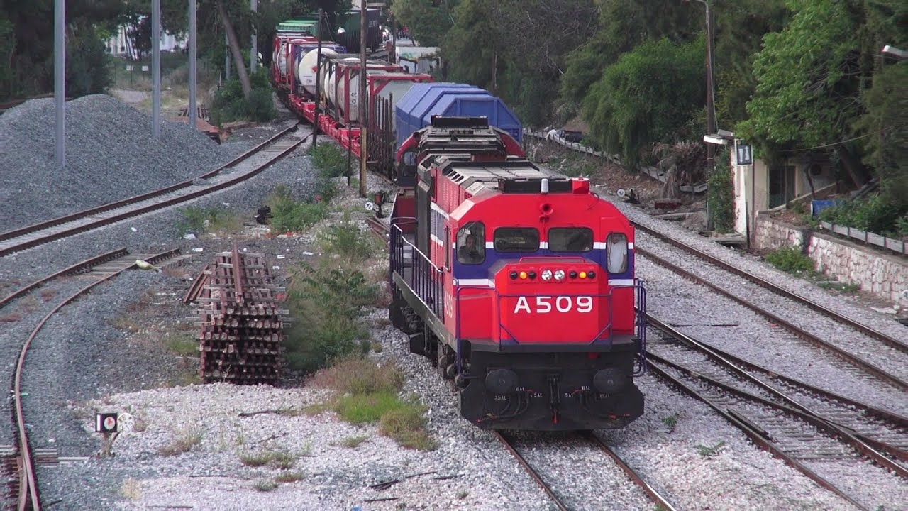 MLW on Freight Trains in Athens, May 2014. - YouTube