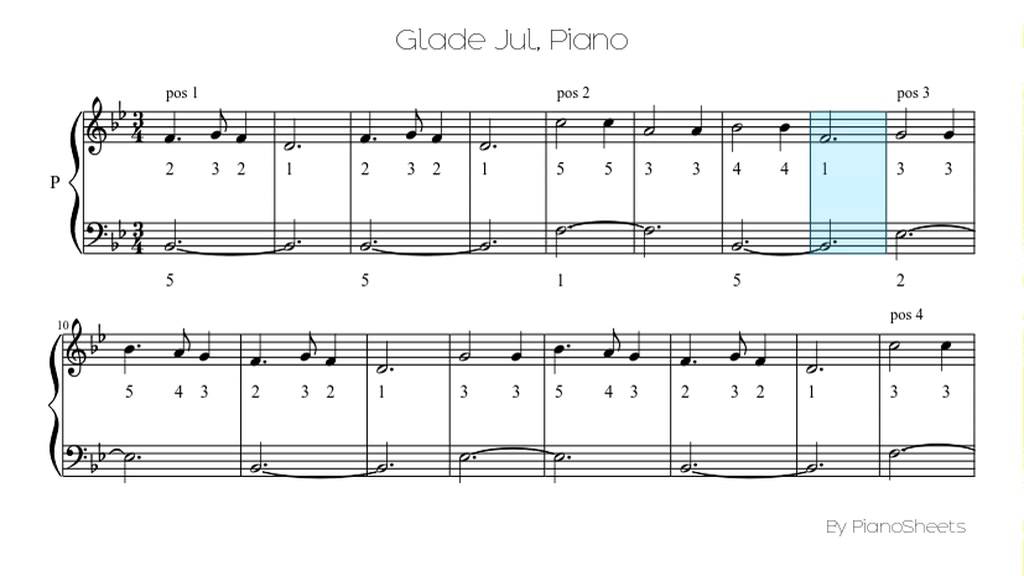 Glade Jul [Piano Solo] - YouTube