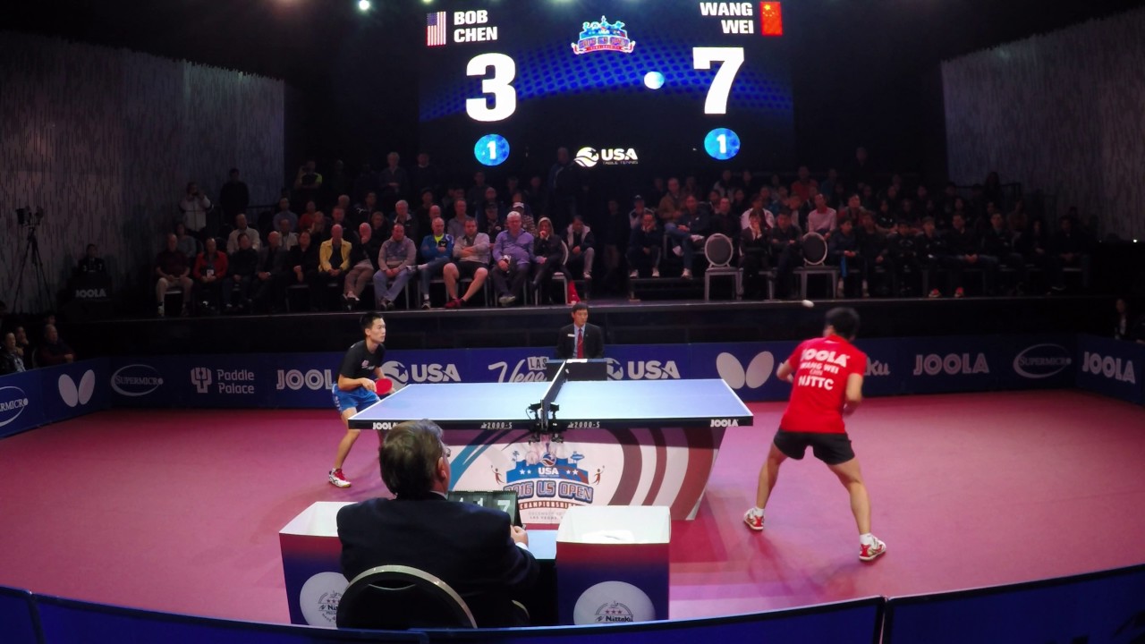 US Open Men's Singles Table Tennis Finals 2016 Las Vegas - Bob Chen vs ...