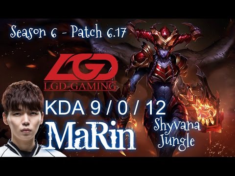 LGD MaRin SHYVANA vs GRAVES Jungle - Patch 6.17 KR Ranked | League of Legends - YouTube