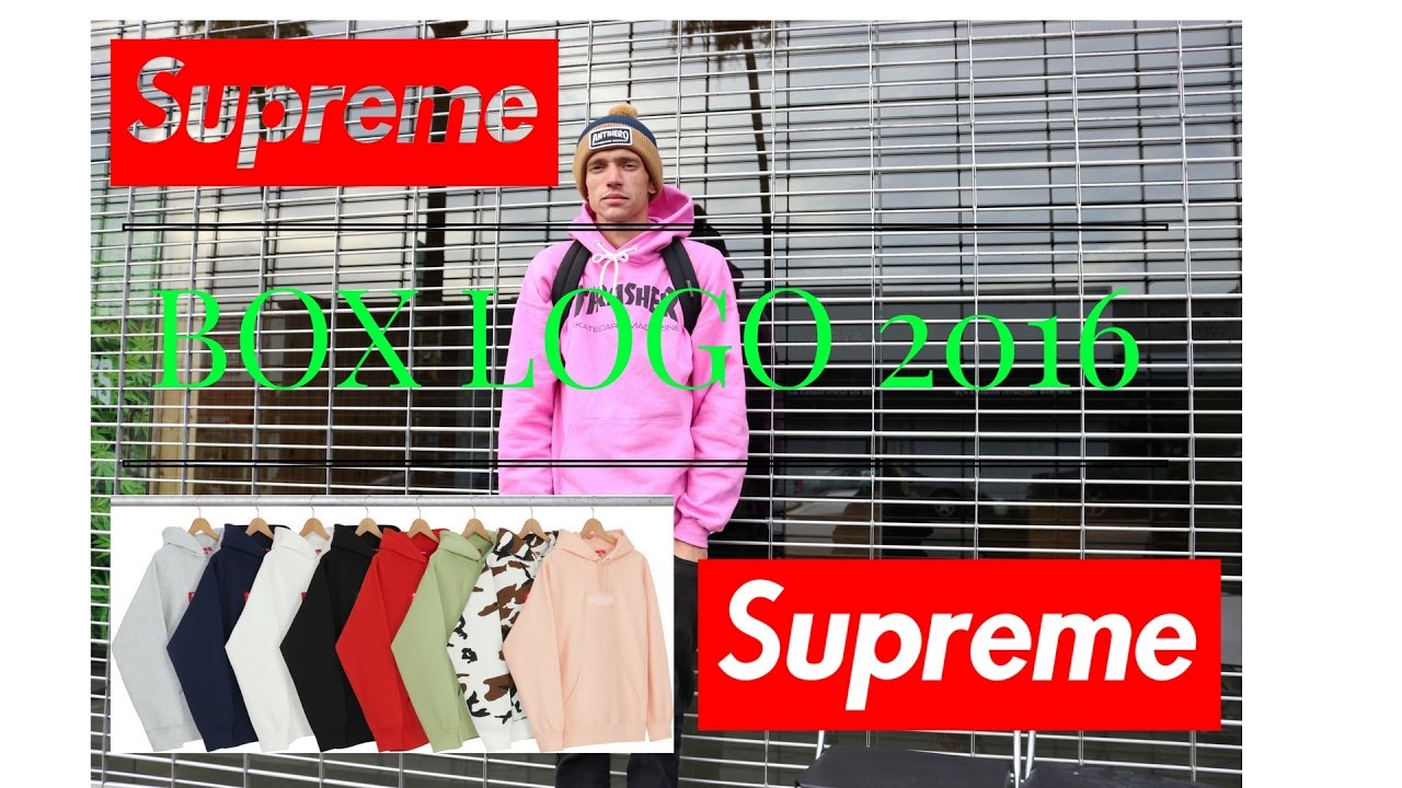 SUPREME BOX LOGO DROP F/W16 LOS ANGELES - YouTube