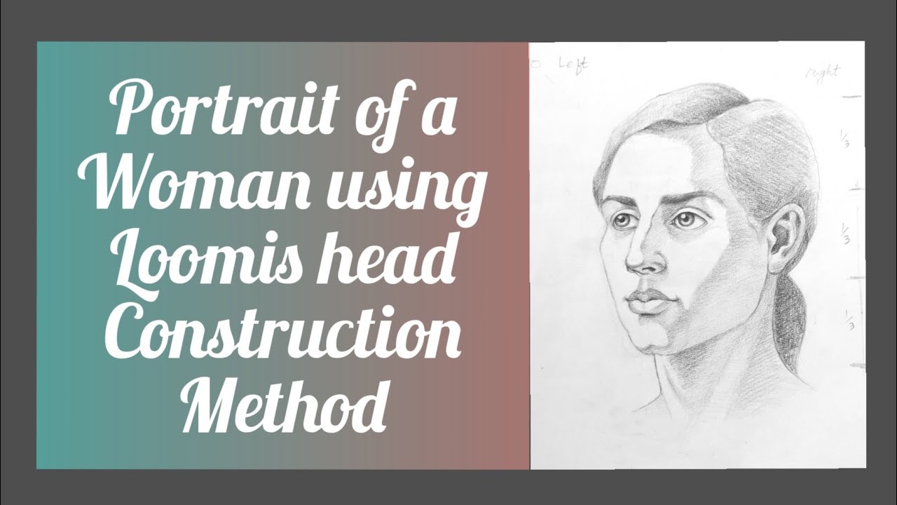 Portrait drawing using Loomis method.(Part 1), step by step portrait ...