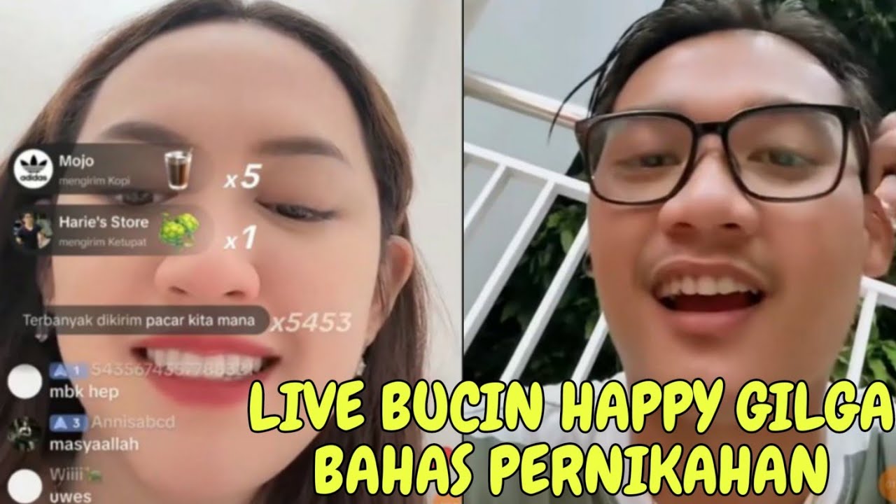 LIVE BUCIN HAPPY ASMARA GILGA SAHID BAHAS PERNIKAHAN - YouTube