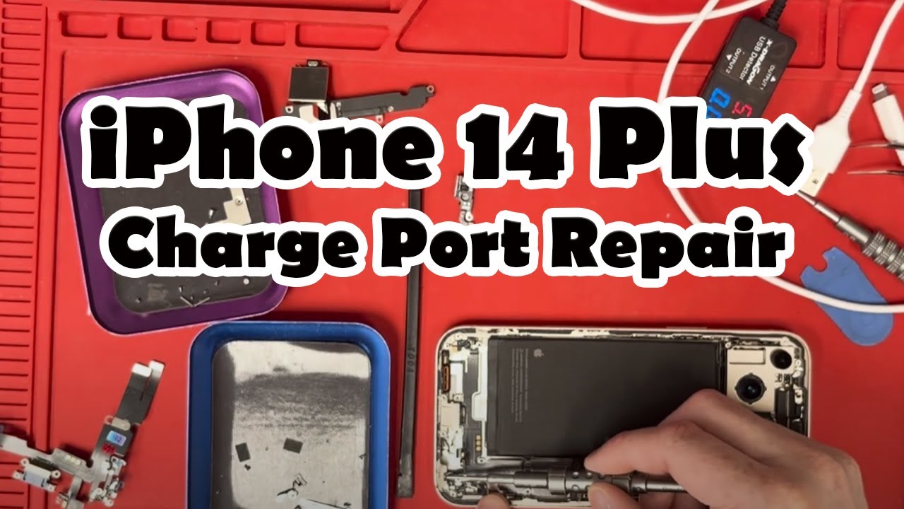 iPhone 14 Plus Charge Port Replacement Guide - YouTube