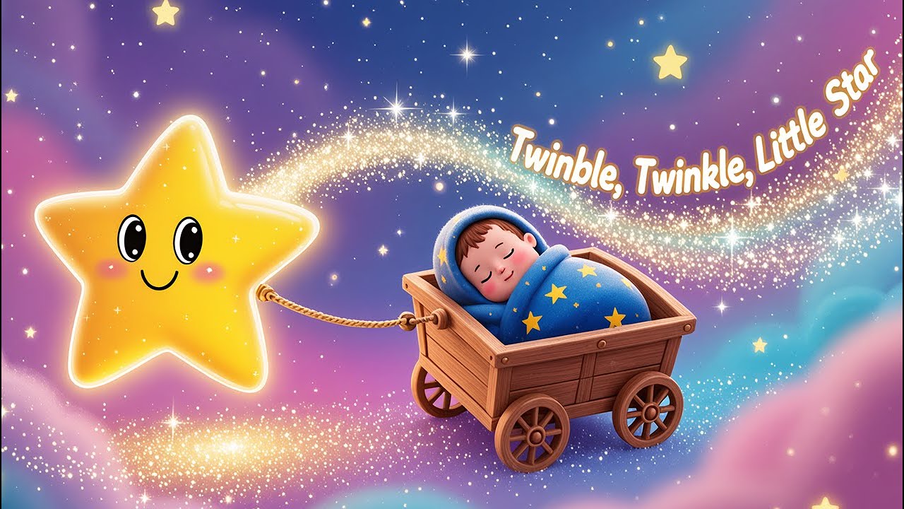 Twinkle Twinkle Little Star loop with dark screen for overnight use ...