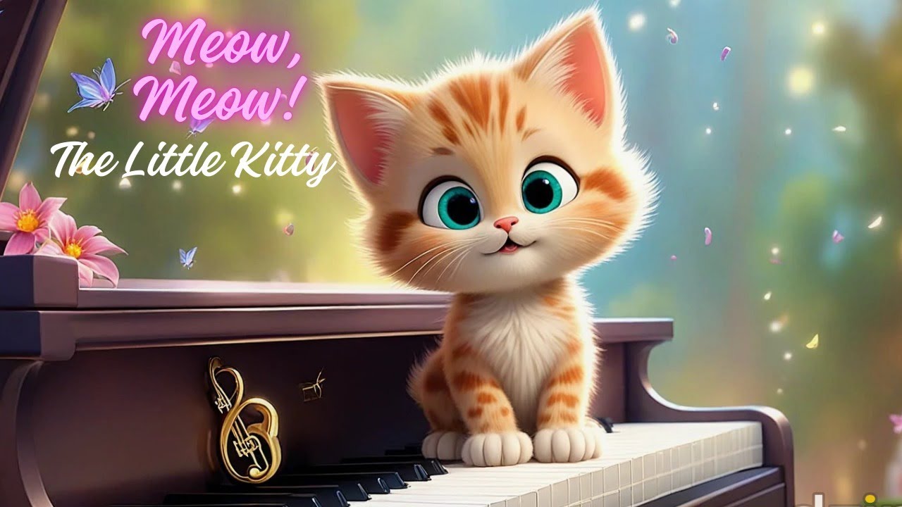 Meow meow the little kitty song - YouTube
