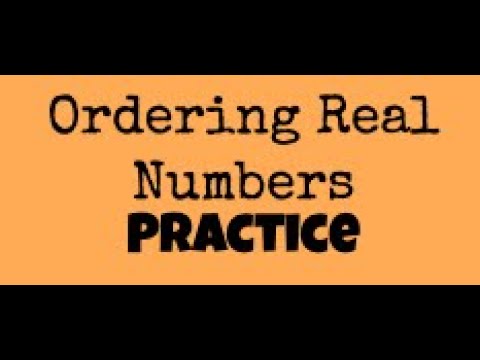 Lesson 5 PRACTICE Compare and Order Real Numbers - YouTube