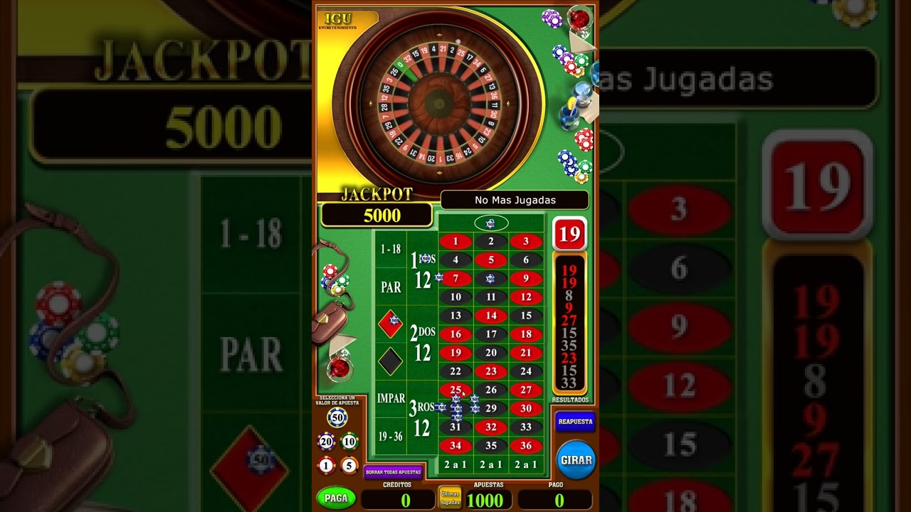 Ruleta Vertical V32 IGU - YouTube