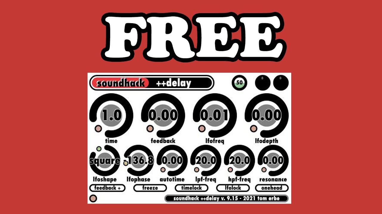 FREE delay by Sound Hack - YouTube