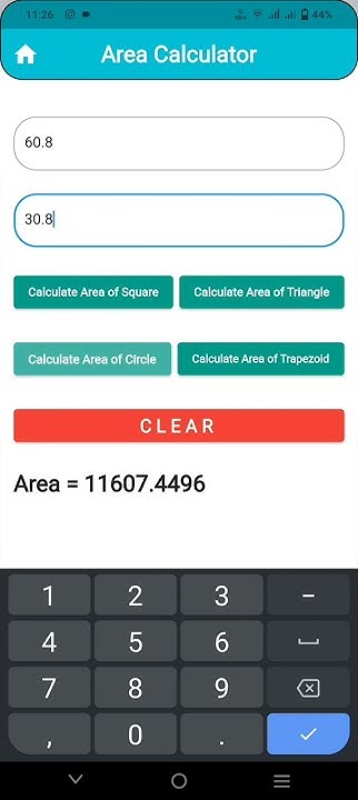 Area Calculator using flutter | Flutter | Dart | Mobile Application ...
