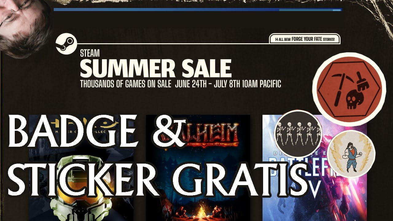 Steam Summer Sale Gratis Sticker & Badge ! - YouTube