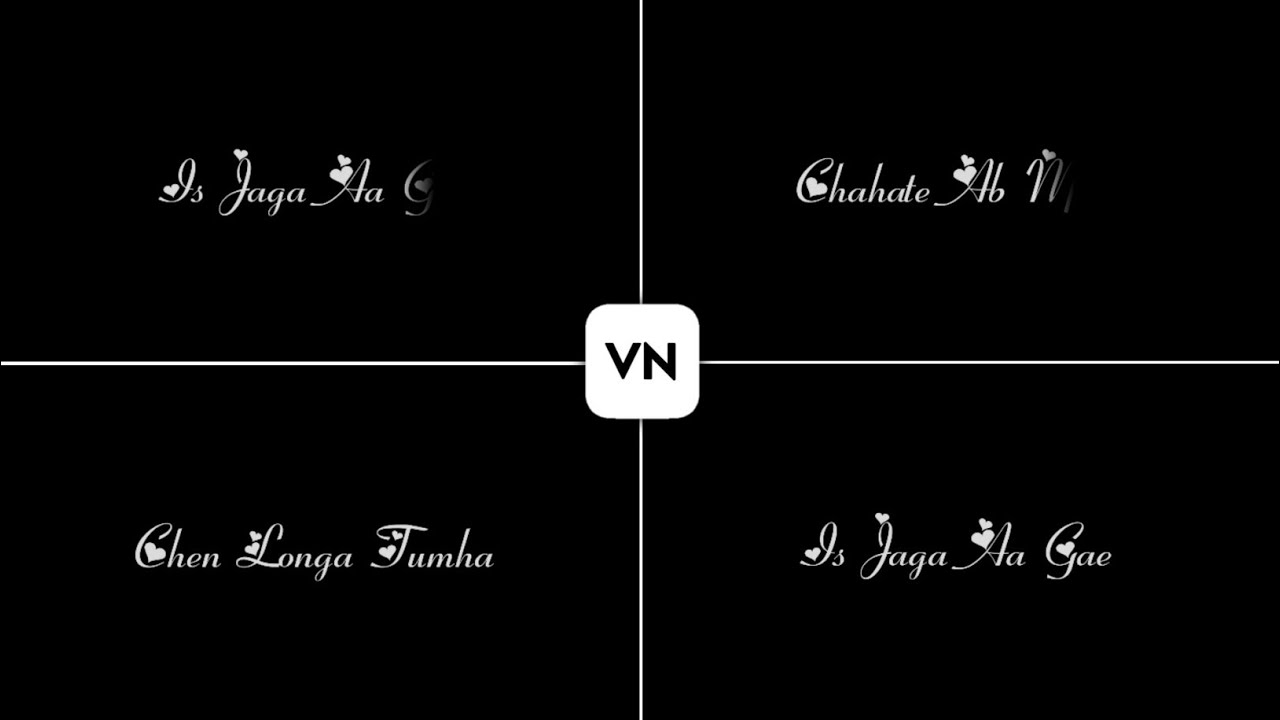 How To Make Lyrics Video In VN App | VN Se Black Screen Lyrics Video ...