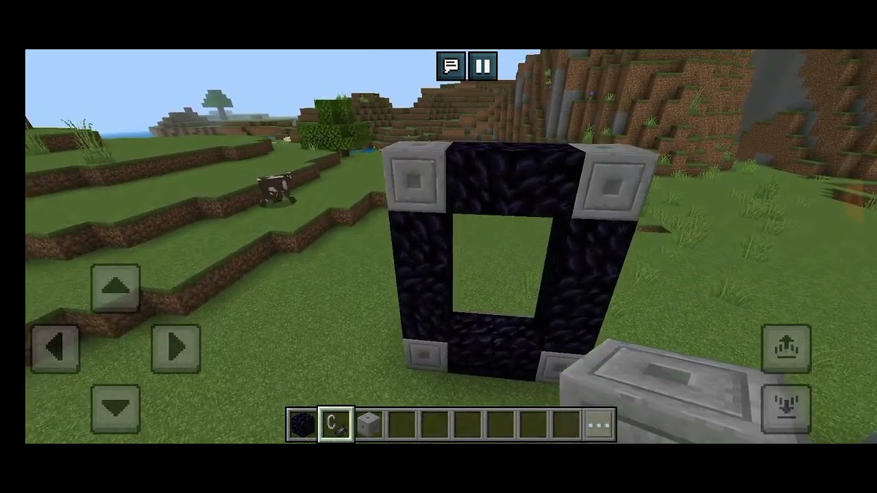 minecraft nather portal craft working portal - YouTube
