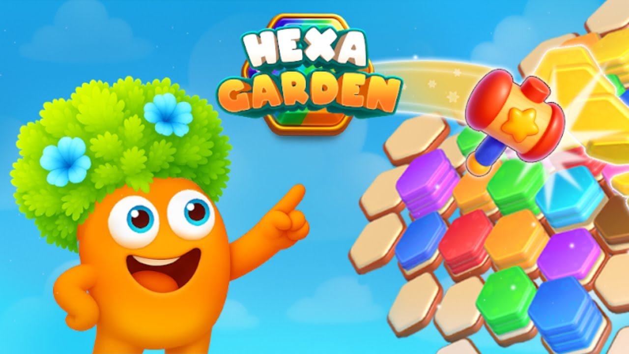 Hexa Garden Stack Game Android Gameplay - YouTube