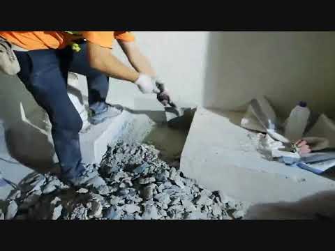 Hacking Using Hilti Concrete Breaker - YouTube
