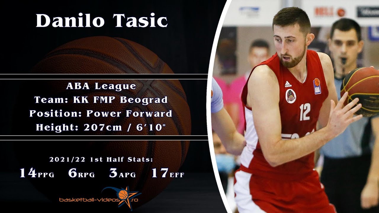 Danilo Tasic ABA League 2021/22 1st Half Highlights - YouTube