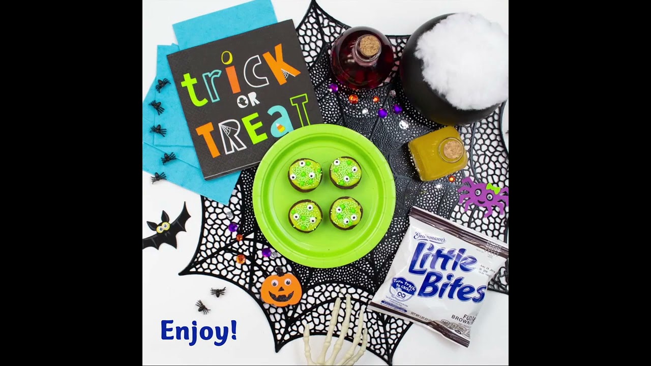 Little Bites® Halloween Monster Brownies - YouTube