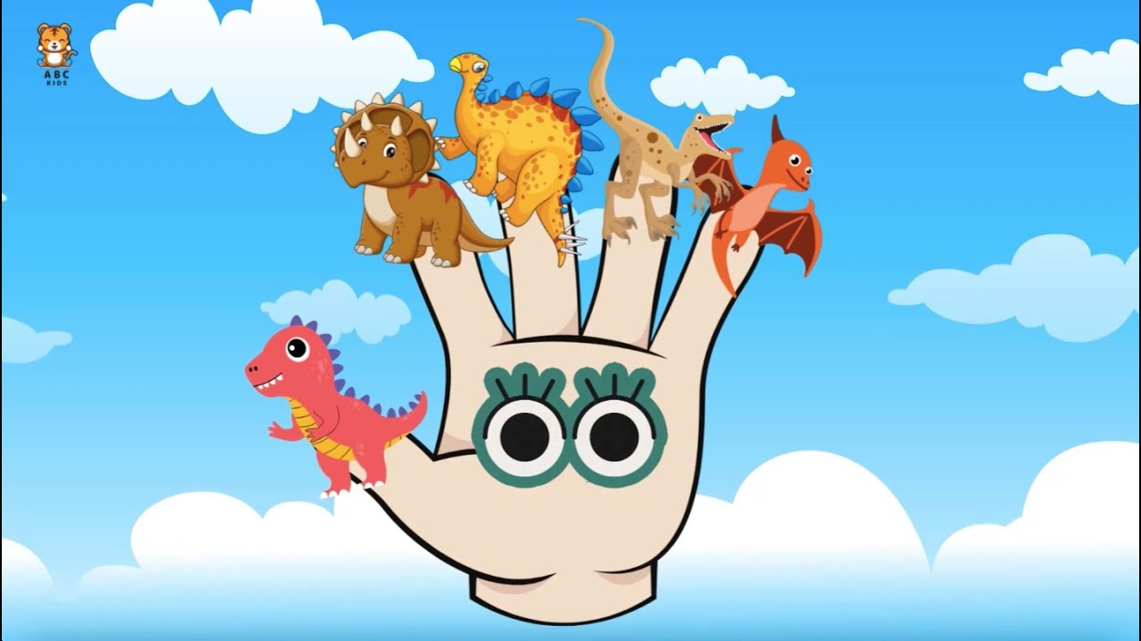 Dinosaurs Finger Family | Five Little Babies jumping on the Bed & More ...
