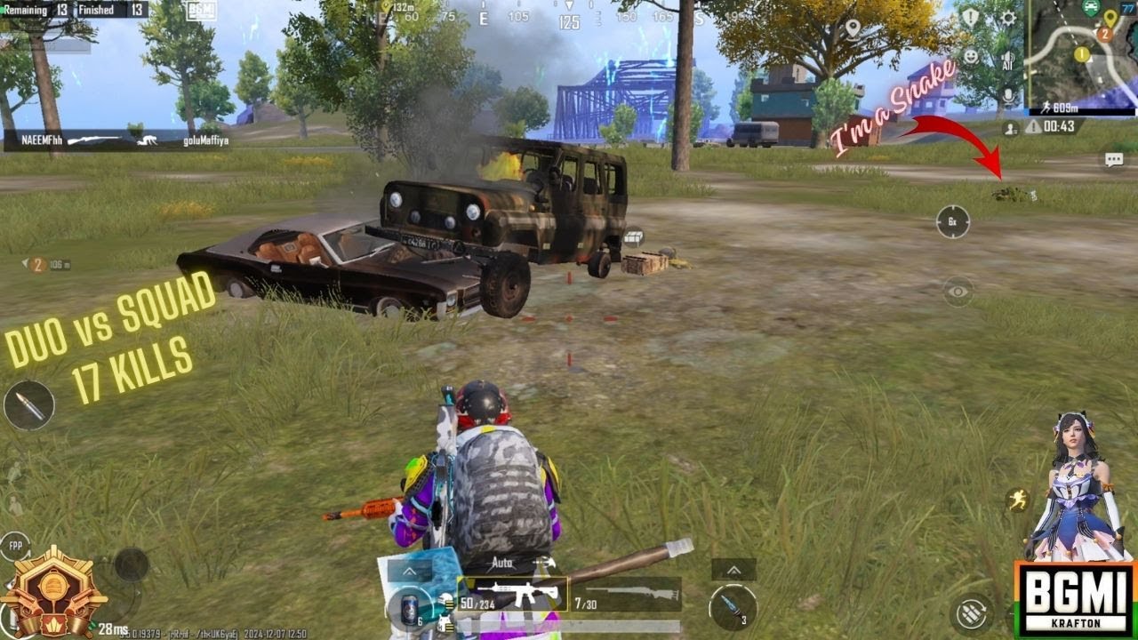 BGMI GAMEPLAY #snake🐍 #camper😨 | DUO vs SQUAD | Professor-Bot - YouTube