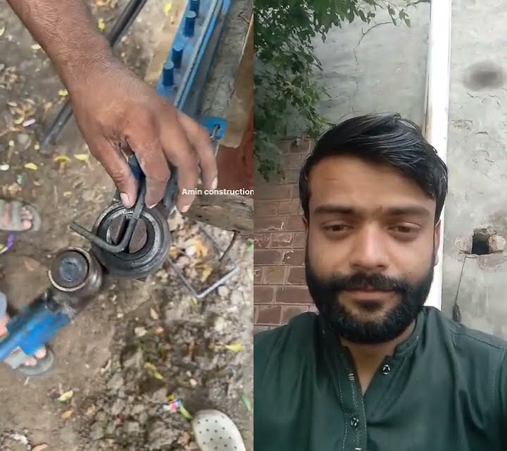sariya ring folding work #automobile #funny #electrical #construction # ...