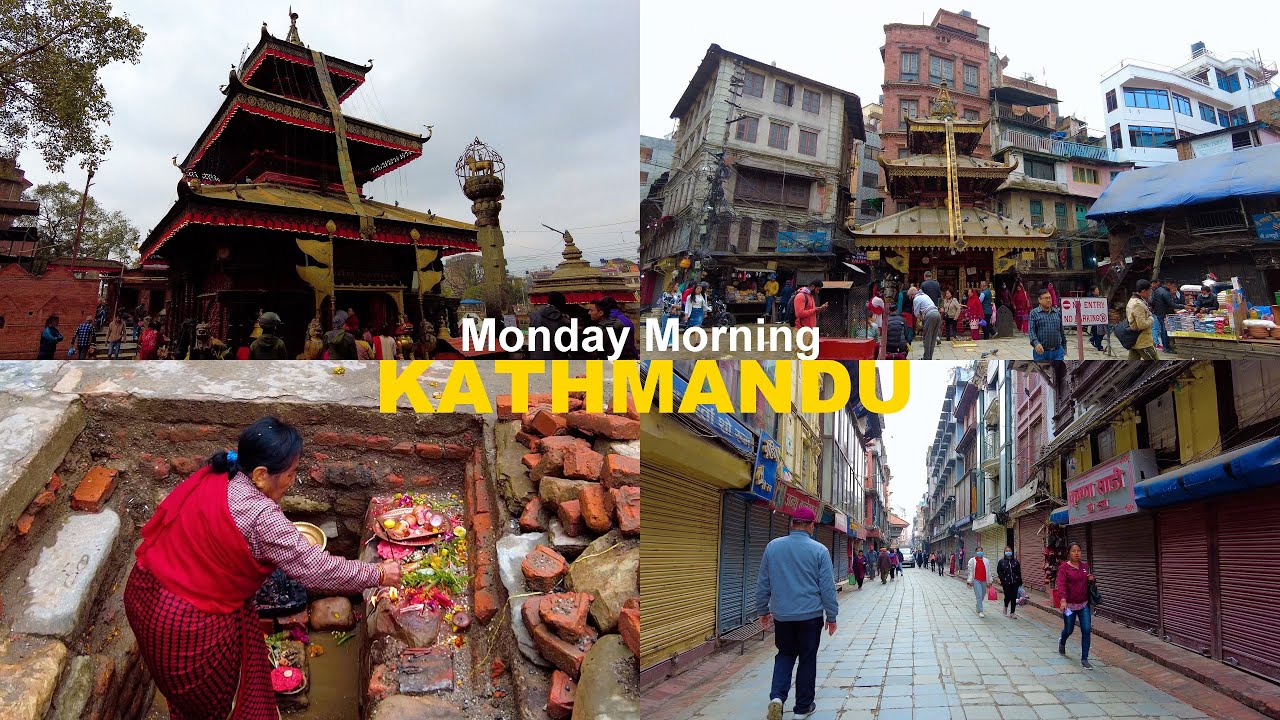 Kathmandu City Walk Morning - Virtual Walking Tour March 20, 2023 - YouTube