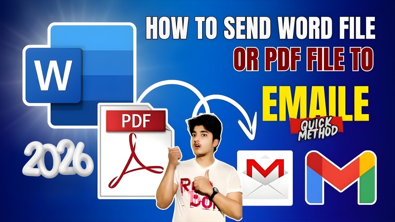 MS Word File Send to Email | Word File Ko Mail kaise Kare 2025 - YouTube