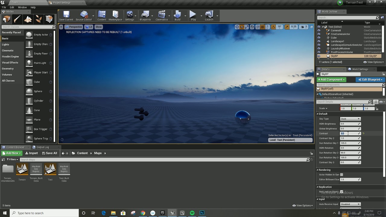 Sky Blueprint Test - YouTube
