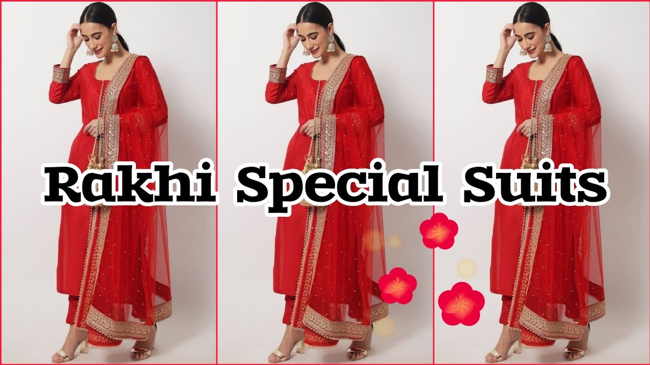 Rakhi Special Punjabi Suit Designs😍Latest Suit Salwar/Sharara Set ...