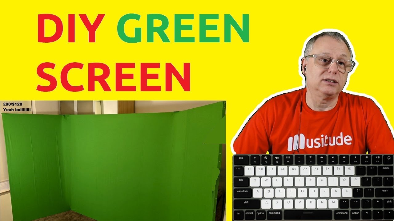 My DIY wrap around green screen - YouTube