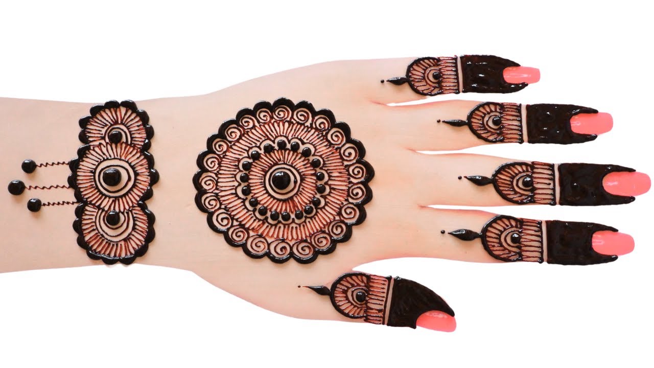 sawan and teej special mehndi design | sidhe hath ki mehandi design ...