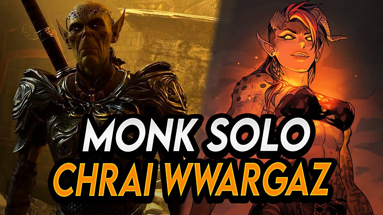 Baldur's Gate 3: Monk solo Inquisitor W'wargaz | Honour Mode - YouTube