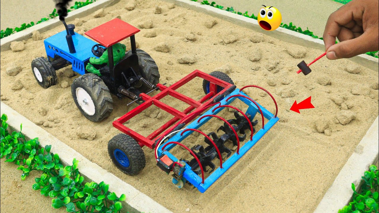 diy mini tractor modern rotavator machine | cultivator machine ...