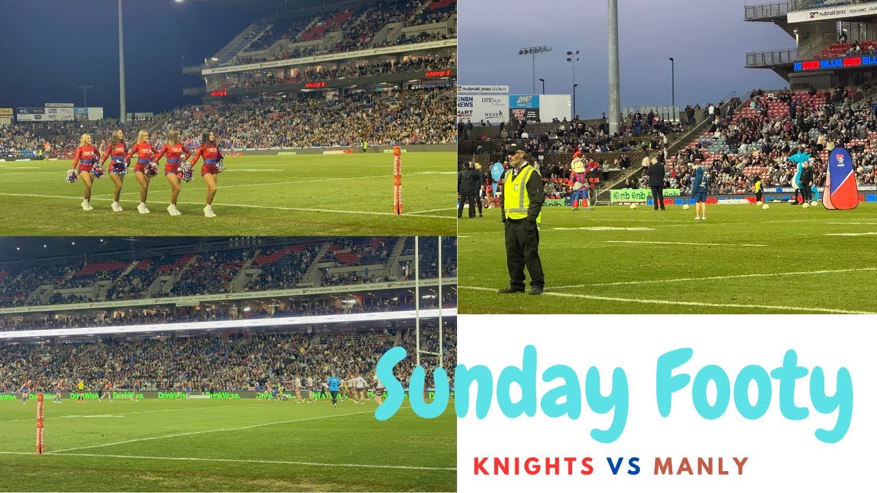 Sunday Footy | Newcastle Knights VS Manly Sea Eagles - YouTube