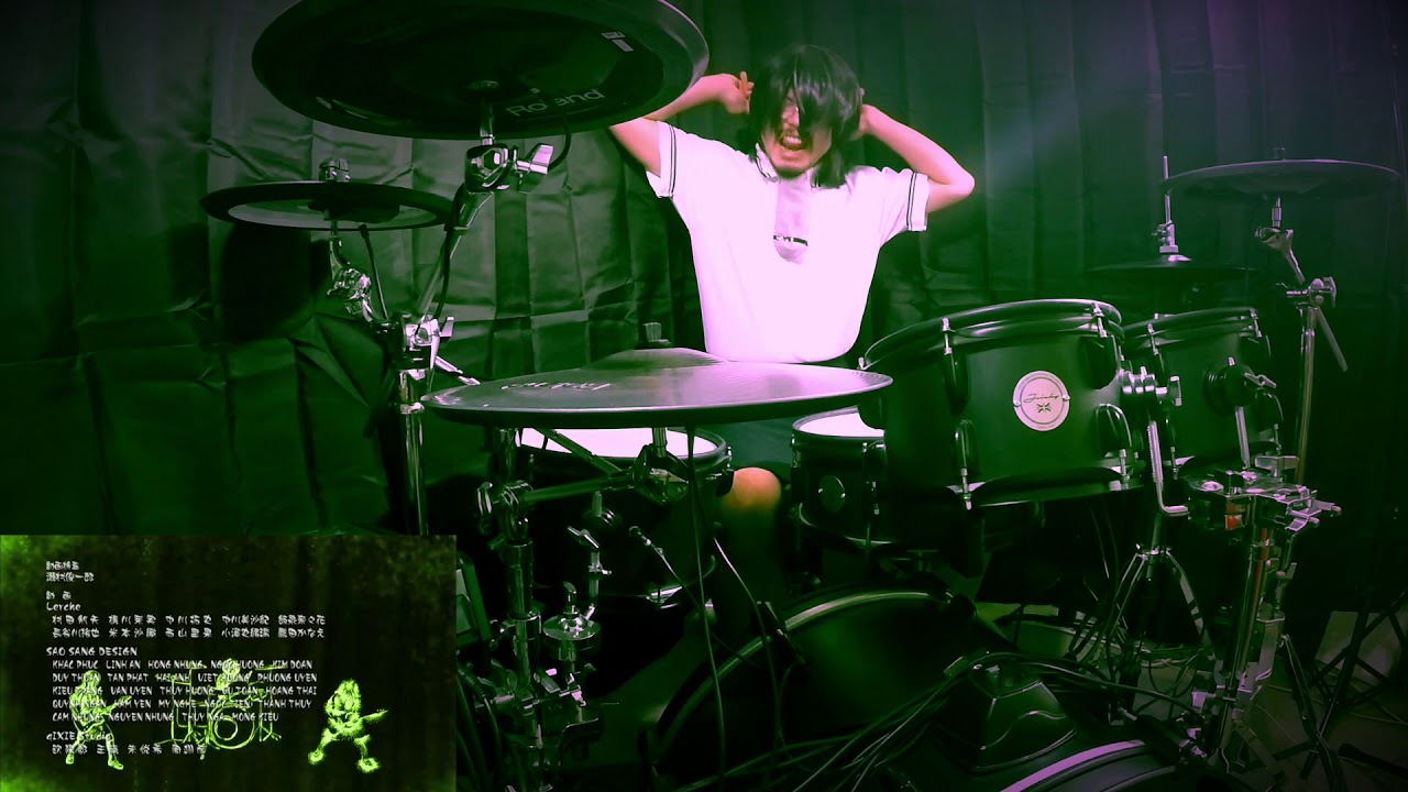 あそびあそばせ /Asobi Asobase ED「Inkya Impulse」Kasumi cosplay drum cover - YouTube